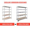 TRINITY EcoStorage® 5-Tier Commercial Wire Shelving w/ Baskets & Wheels ...