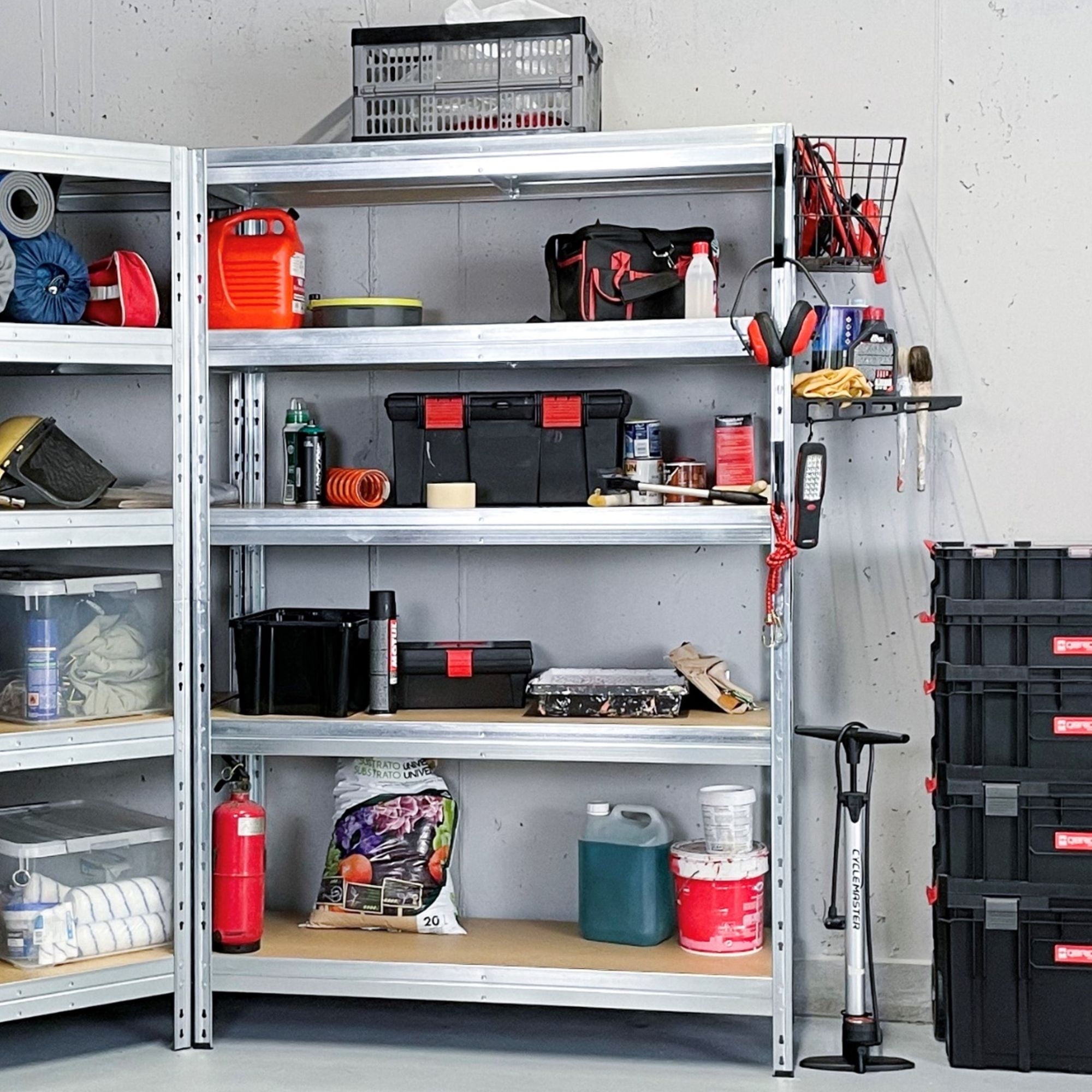 Ar Shelving Heavy Duty Metal Garage Large 35x18x71in 5-Tier Galvanized ...