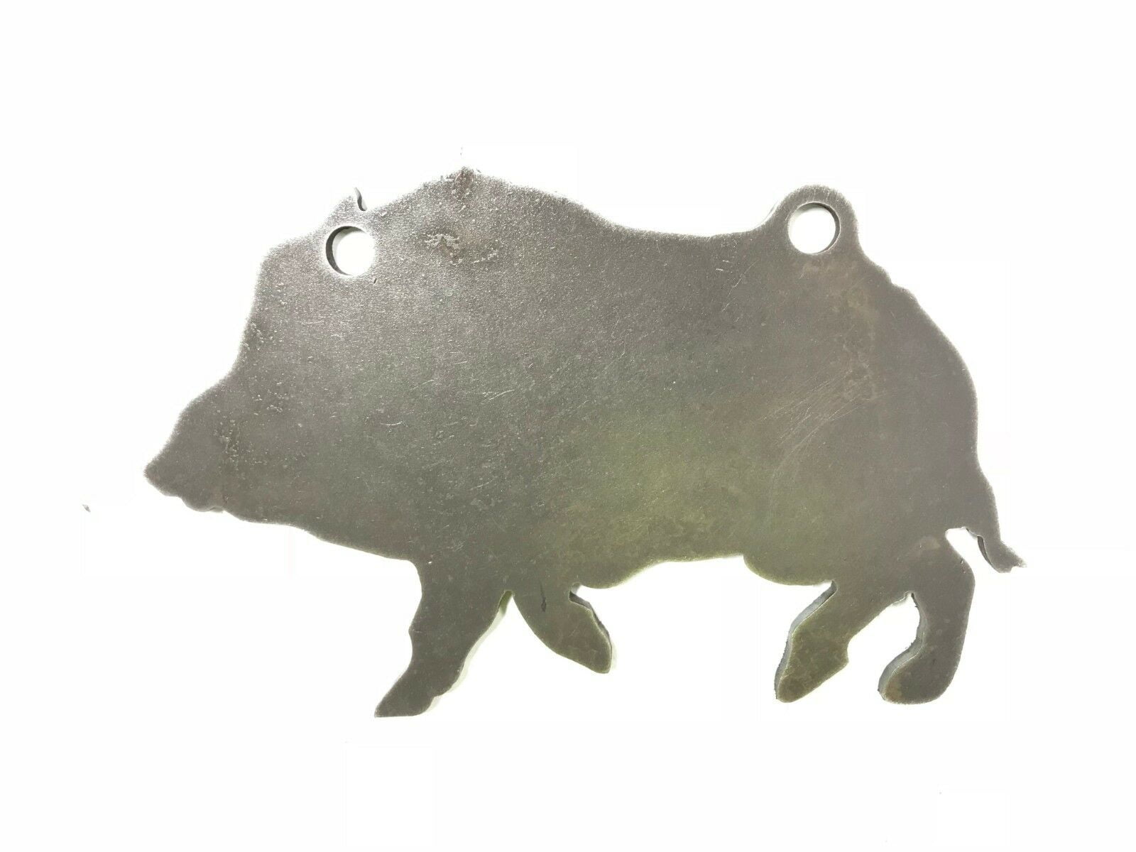 Ar500 Wild Hog Boar Pig Silhouette Steel Target Gong 12" X 8" X 1/4 ...