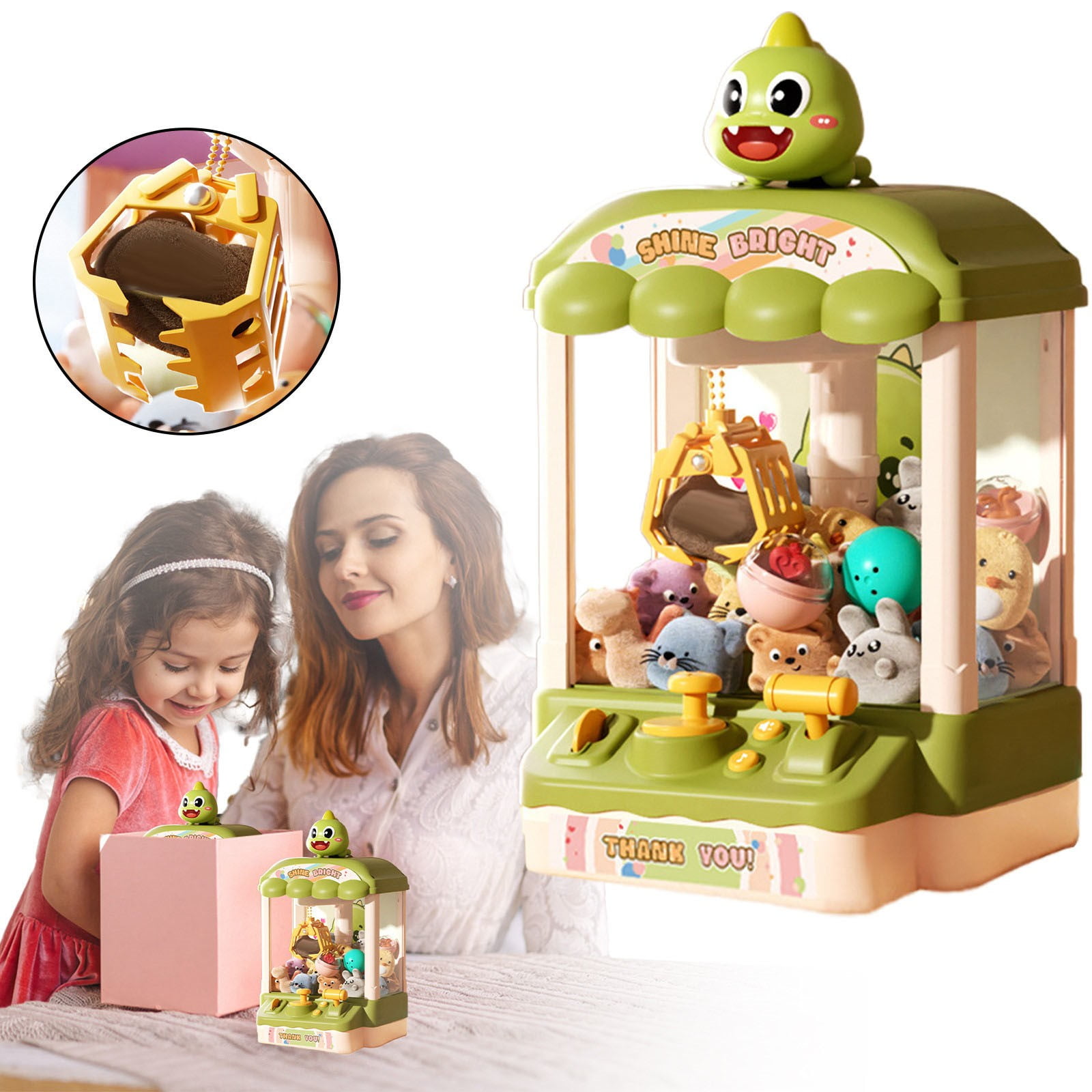 ArWgKavx Claw Machine, Mini Toys Vending Grabber, Prize Dispenser Toys ...