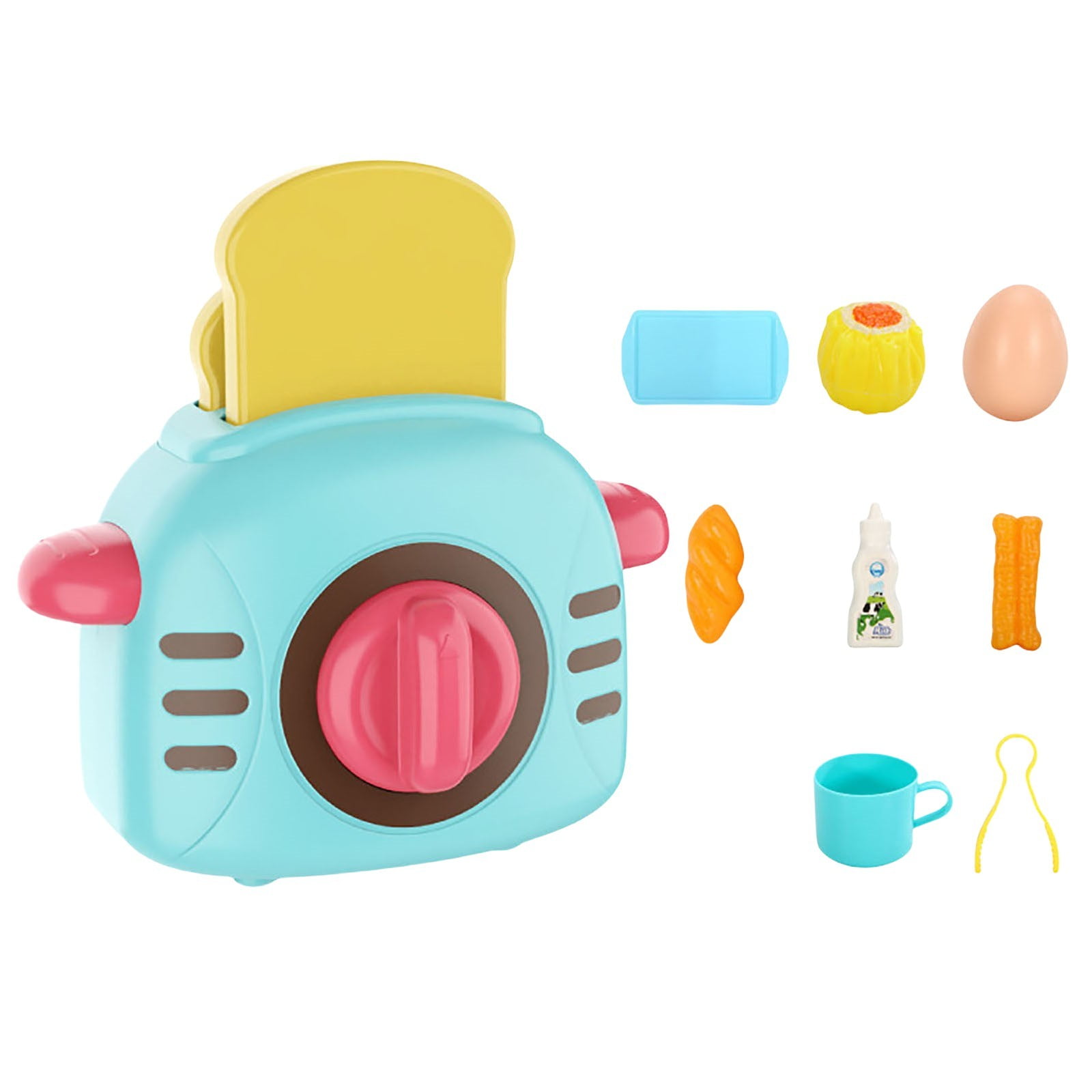 ArWgKavx Kids Play Toaster with Bread for Imaginative Play, Kitchen ...