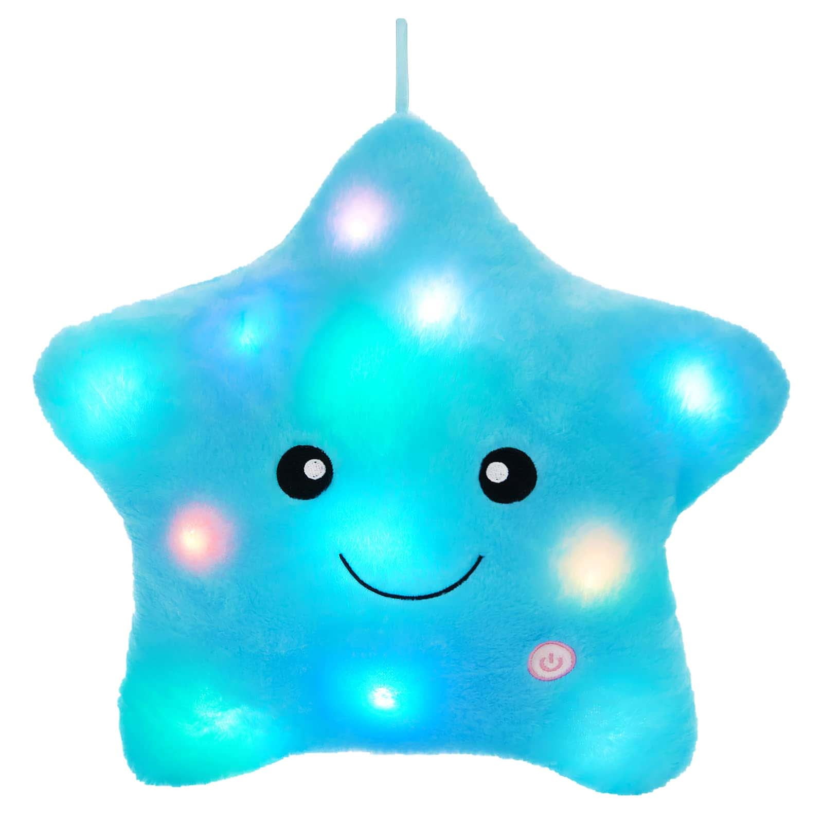 ArWgKavx Star Pillow LED Night Light Up Stuffed Animals Pillow Plushies ...