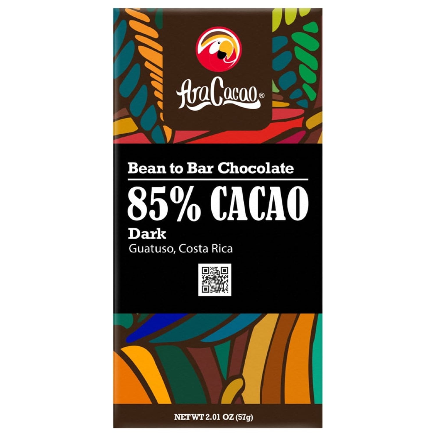 AraCacao Bean to Bar Chocolate Dark 85% Cacao (Origin: Guatuso ...
