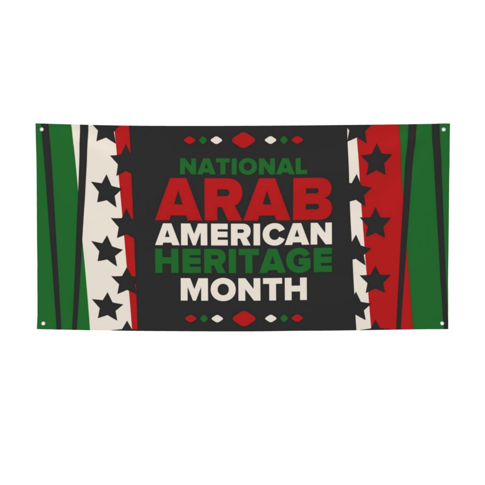 Arab American Heritage Month Banner Backdrop Porch Sign Medium Holiday ...