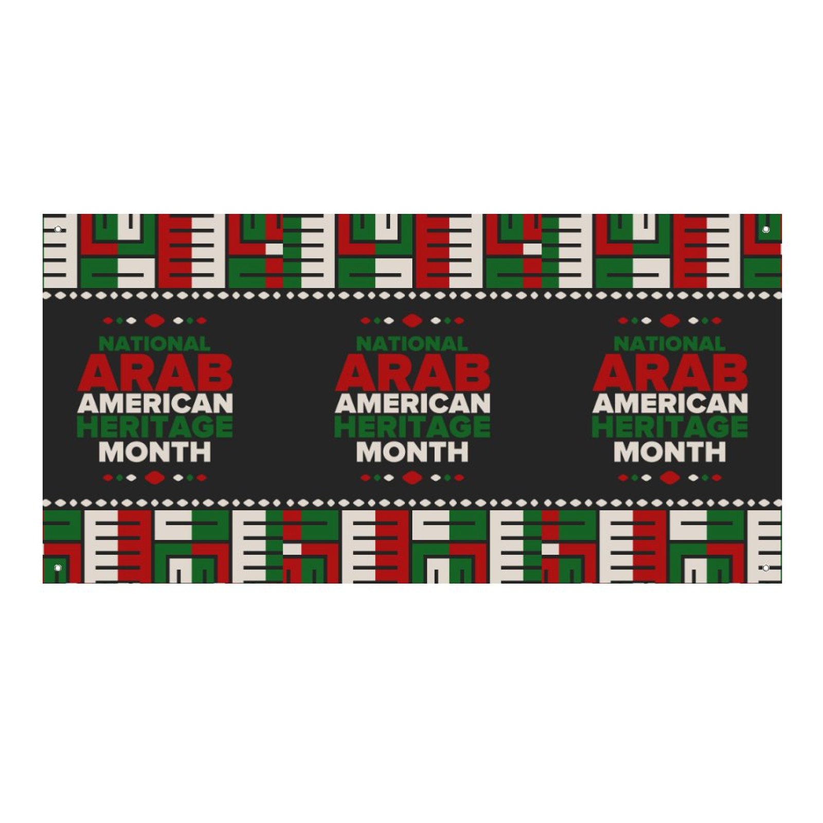 Arab American Heritage Month Banners Flag Hanging Backdrop Sign Wall ...