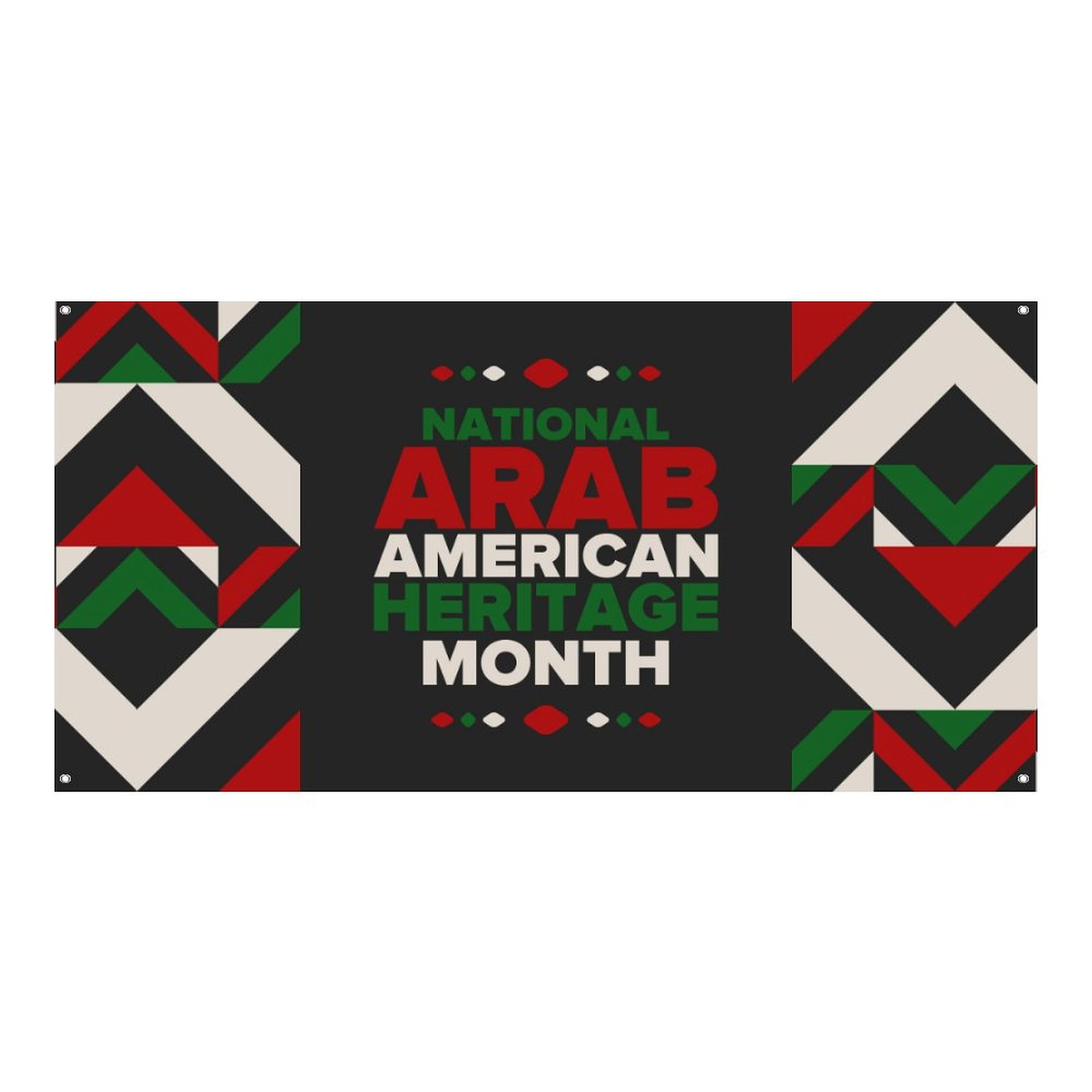 Arab American Heritage Month Banners Flag Hanging Backdrop Sign Wall ...