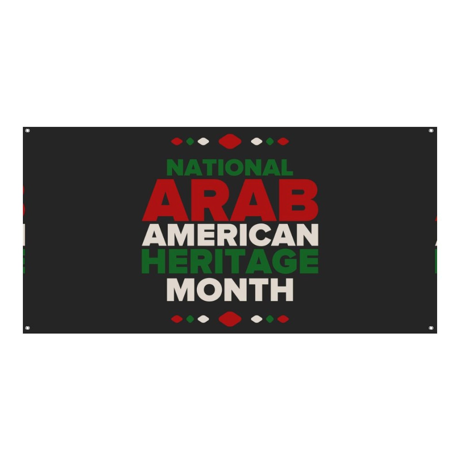 Arab American Heritage Month Banners Flag Hanging Backdrop Sign Wall ...