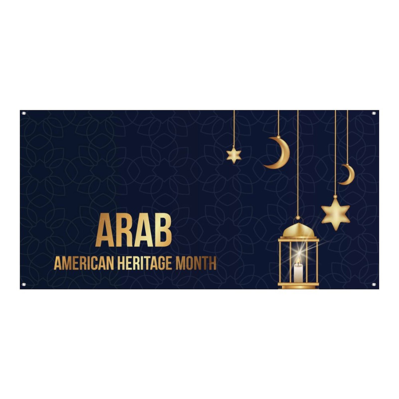 Arab American Heritage Month Banners Flag Hanging Backdrop Sign Wall ...