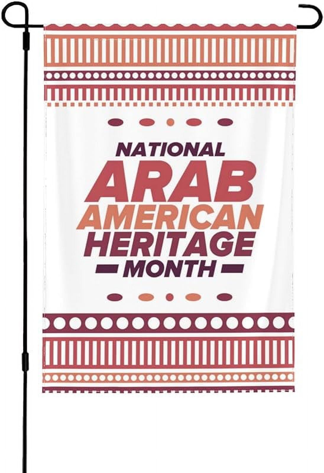 Arab American Heritage Month Garden Flags 28 x 40 Inches Double-Sided ...