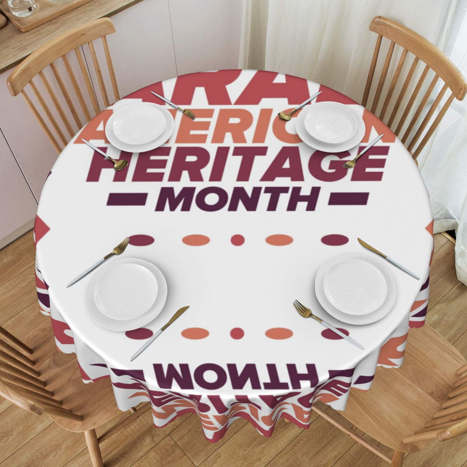 Arab American Heritage Month Round Tablecloth 60 Inch Table Cover Party ...