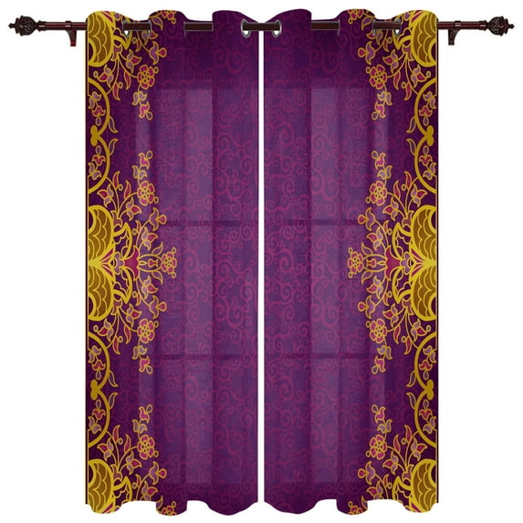 Arab Art Antiquities Style Window Curtains Living Room Kids Room Door ...
