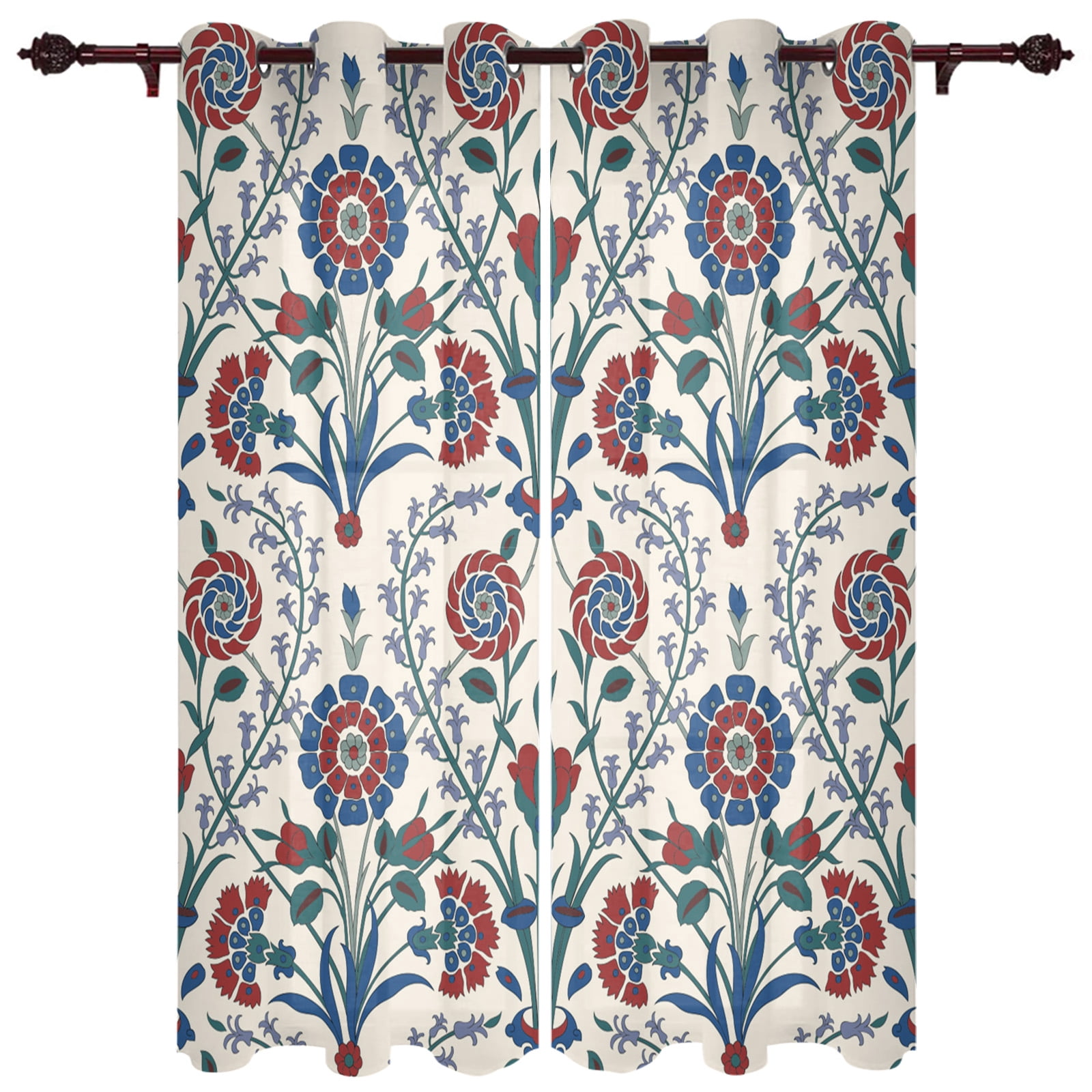Arab Art Antiquities Style Window Curtains Living Room Kids Room Door ...