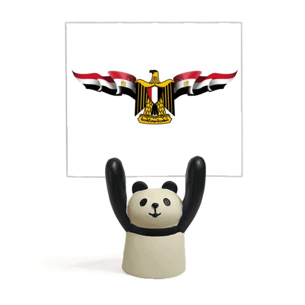 Arab Egypt Flag National Emblem Memo Holder Cartoon Animal Panda Stand ...