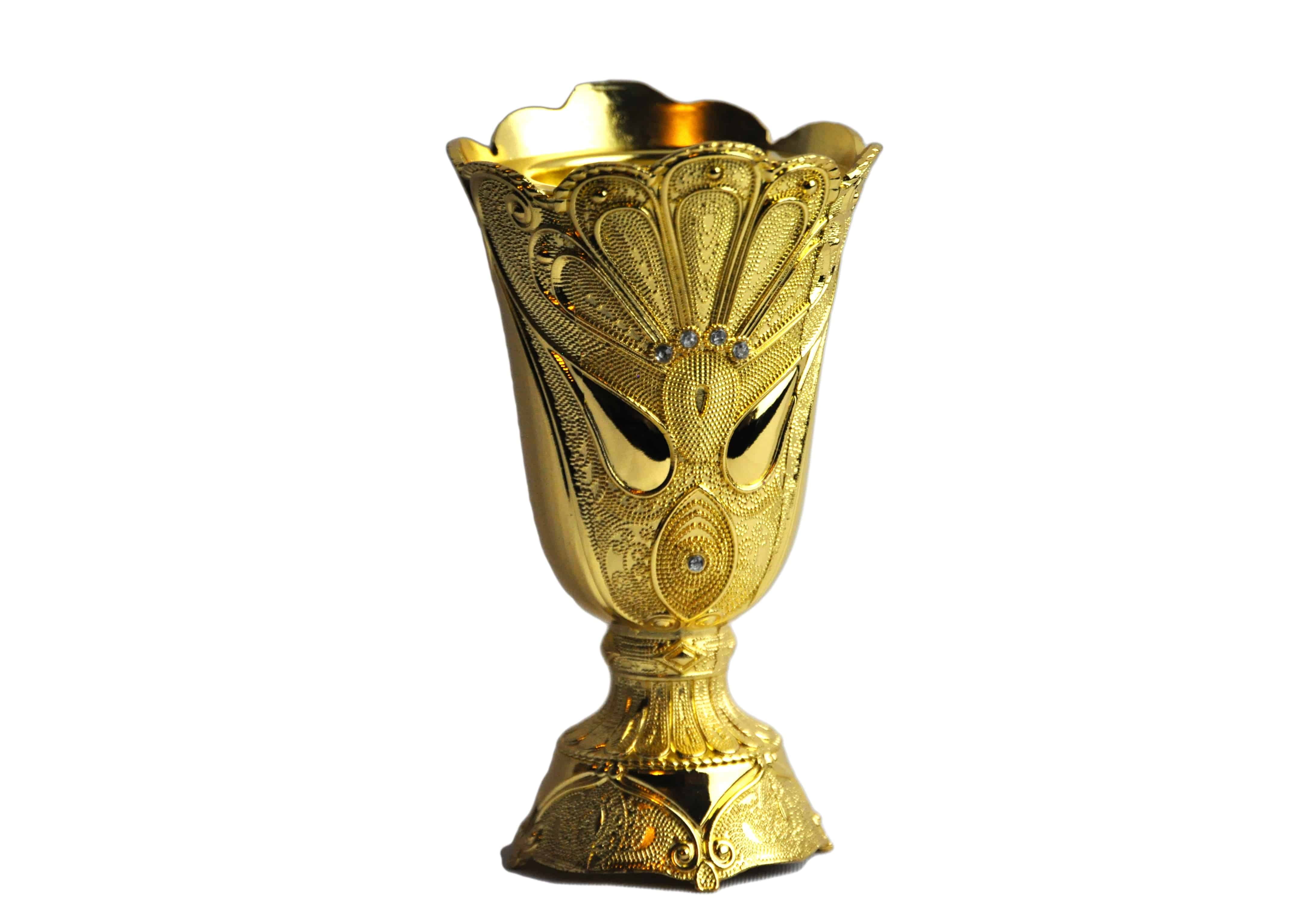 Arab Incense Bakhoor Burner - 5 inch Golden by Intense Oud - Walmart.com