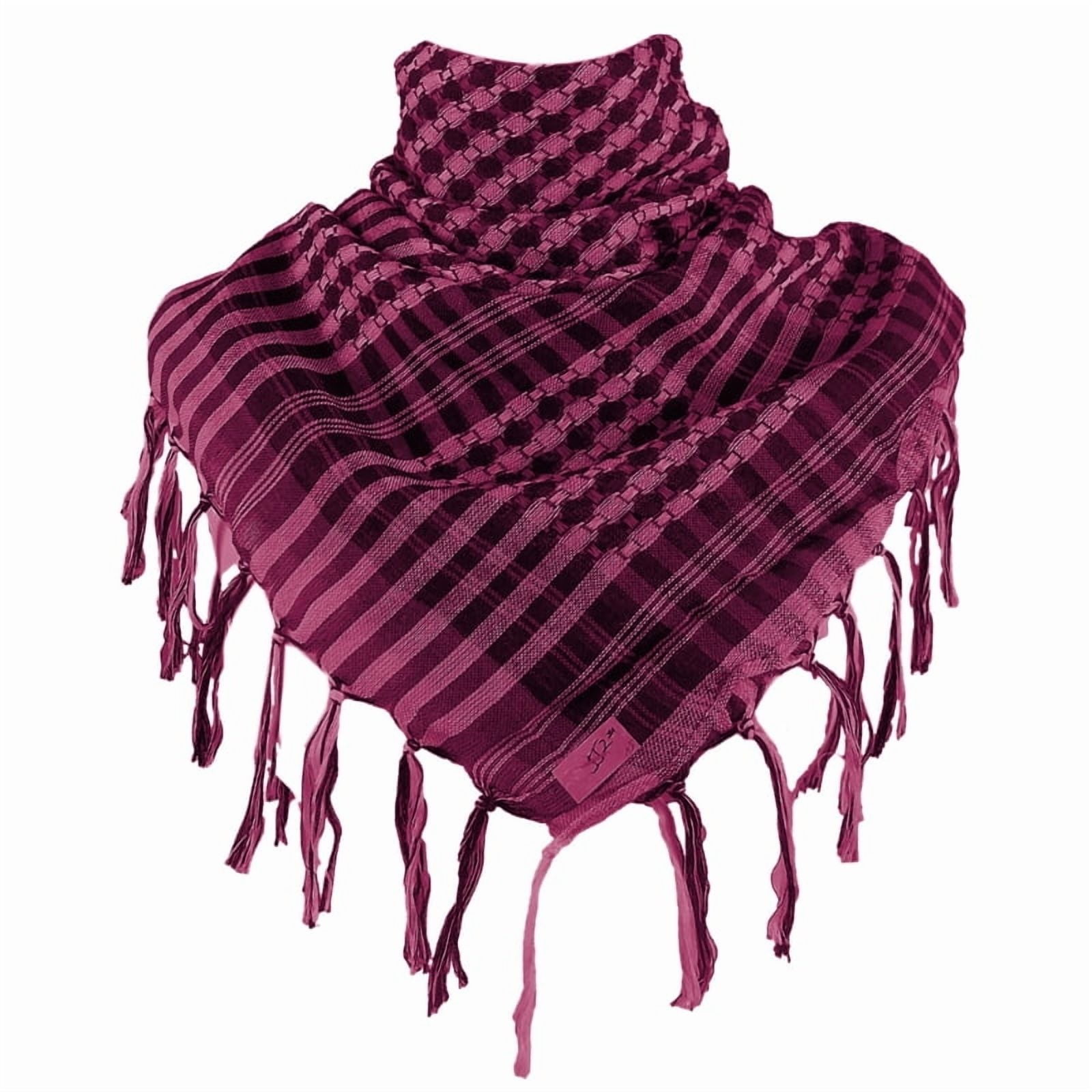 Arab Keffiyeh Shemagh Square Scarf Colorblock Houndstooth Desert Shawl ...