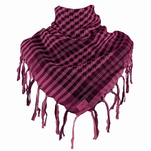 Arab Keffiyeh Shemagh Square Scarf Colorblock Houndstooth Desert Shawl ...