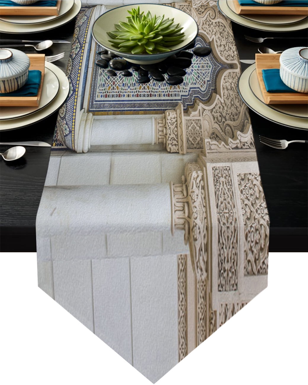 Arab Mosque Table Runner For Home Wedding Banquet Festival Party Hotel ...