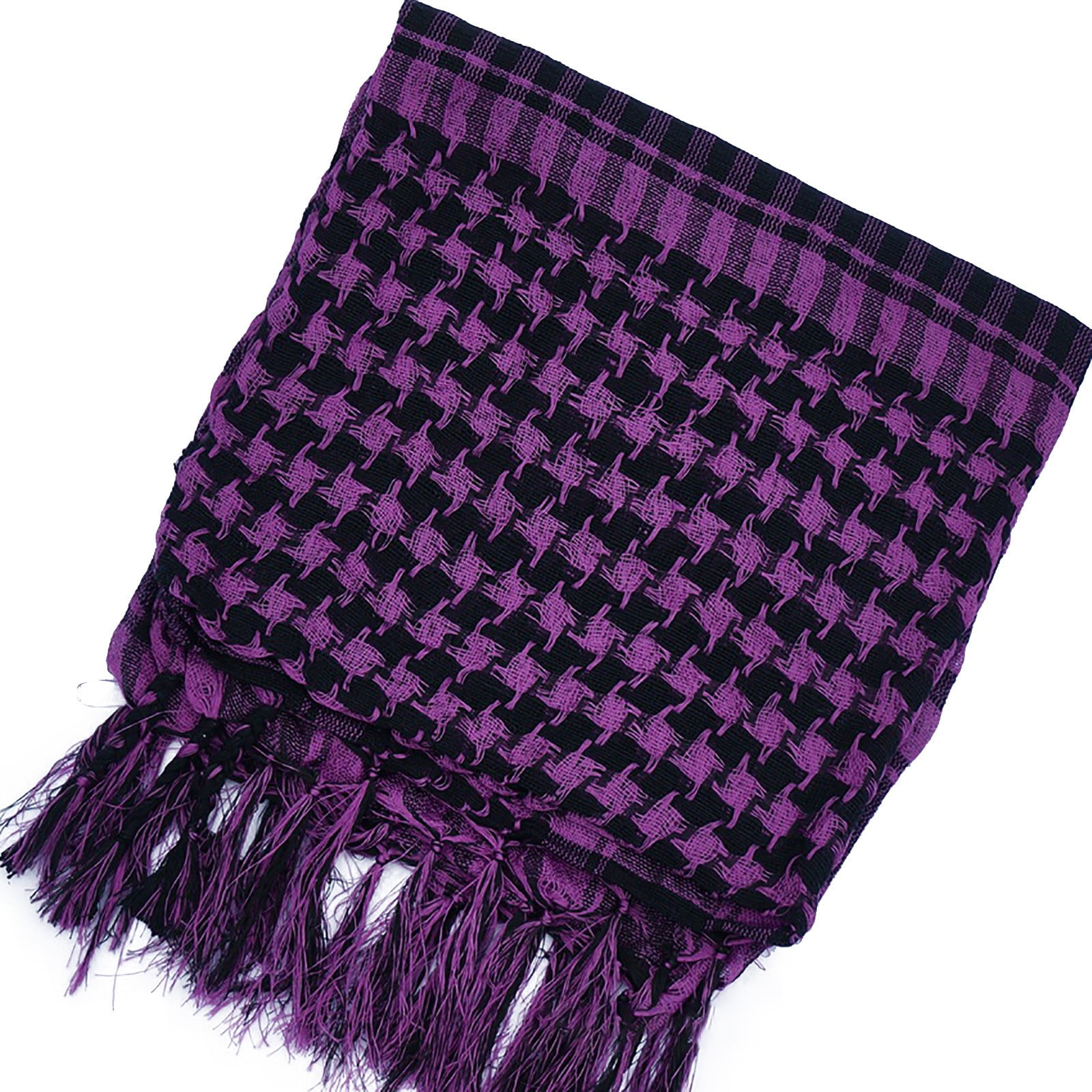 Arab Plaid Fringe Lightweight Scarf Cotton Head Neck Scarf With Tassel ...