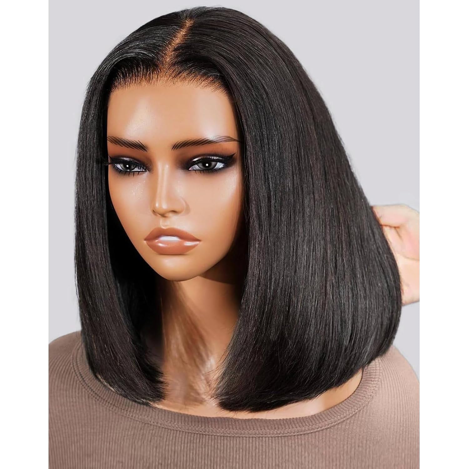 Arabella Hair 12inch 6x6 Bob Wig Human Hair Real 210% Density Ready to ...