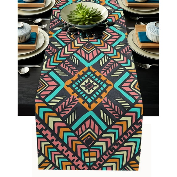 Arabesque Arabian Flowers Modern Table Runners Mat Coasters Holidays ...