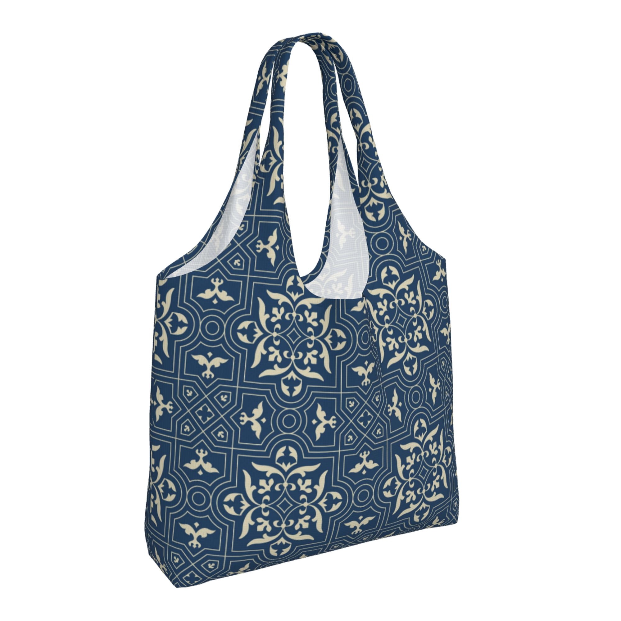 Arabesque Pattern Canvas Tote Pocket For Women,Totes Bag With Pattern ...