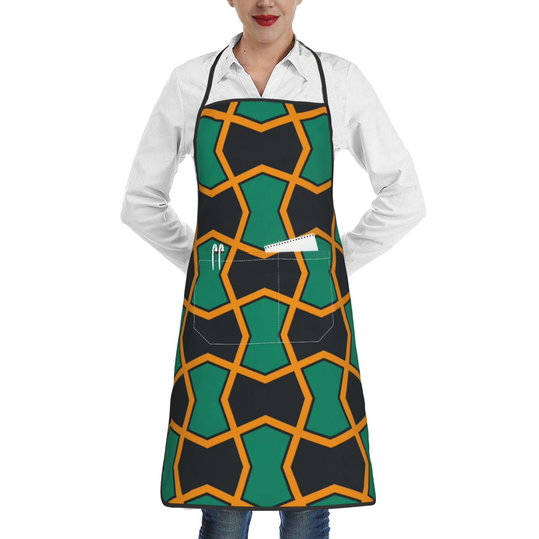 Arabesque Pattern Women'S And Men'S Kitchen Waterproof Apron, Common In ...
