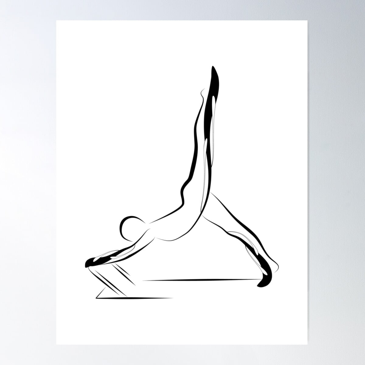 Arabesque Reformer Pilates Pose Poster Wall Art, Modern Wall Decor ...