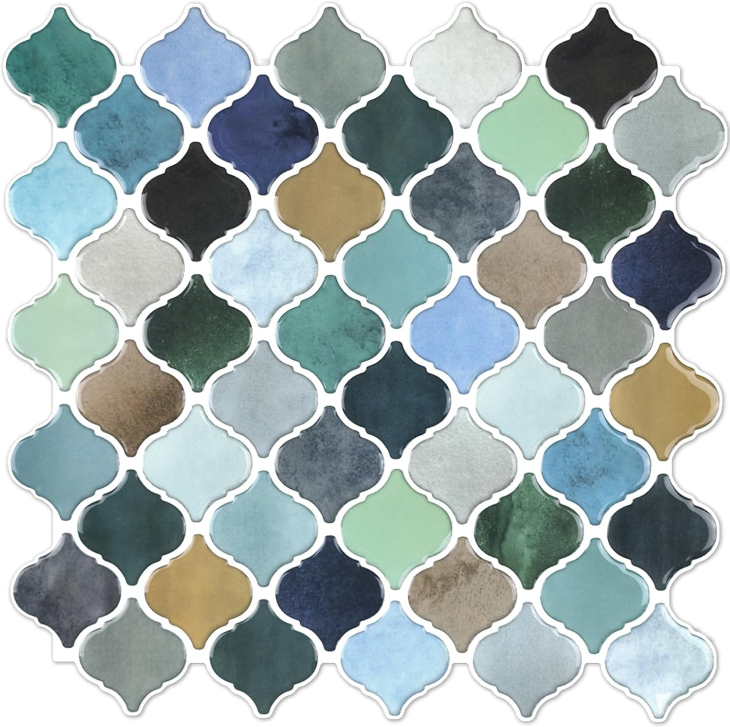 Arabesque Tile Peel and Stick Backsplash, 12X12 Backsplash Tile for ...