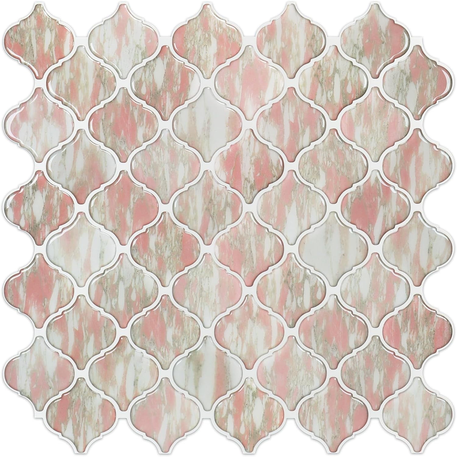 Arabesque Tile Peel and Stick Backsplash, 12X12 Backsplash Tile for ...