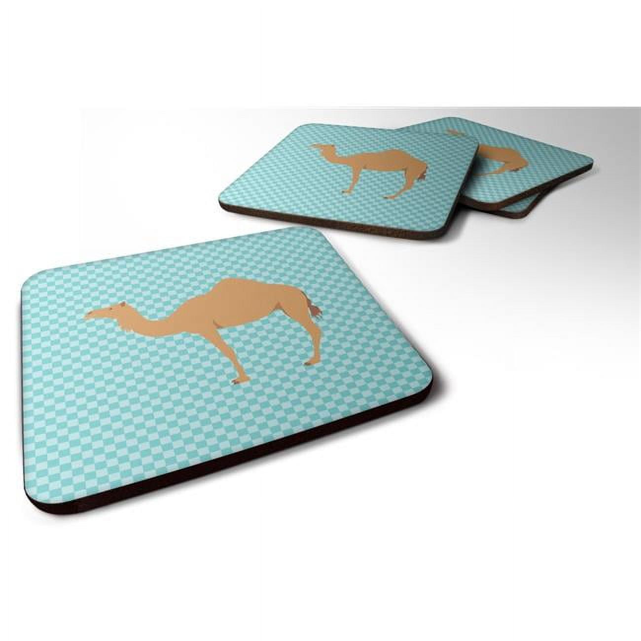 Arabian Camel Dromedary Blue Check Foam Coaster - Walmart.com