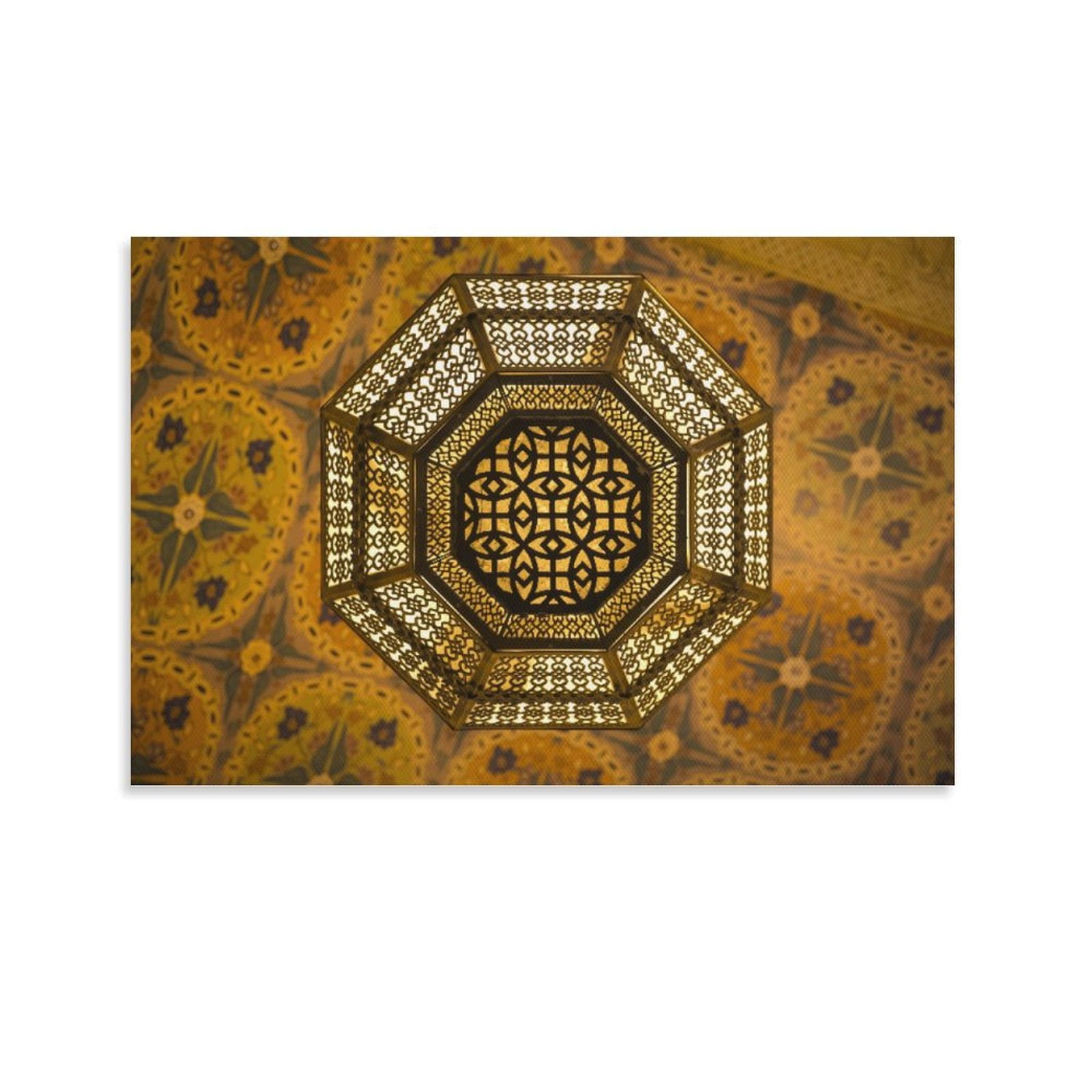 Arabian Ceiling Chandelier Poster Decorative Painting Canvas Wall Art ...