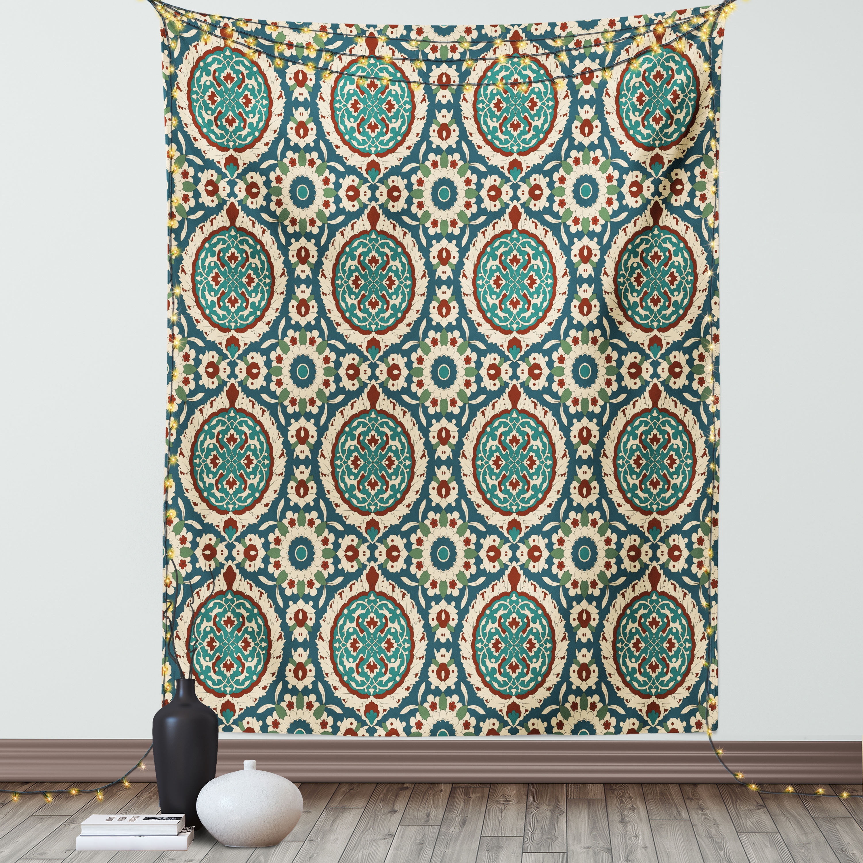Arabian Decor Wall Hanging Tapestry, Mod Graphic Design of Classic ...