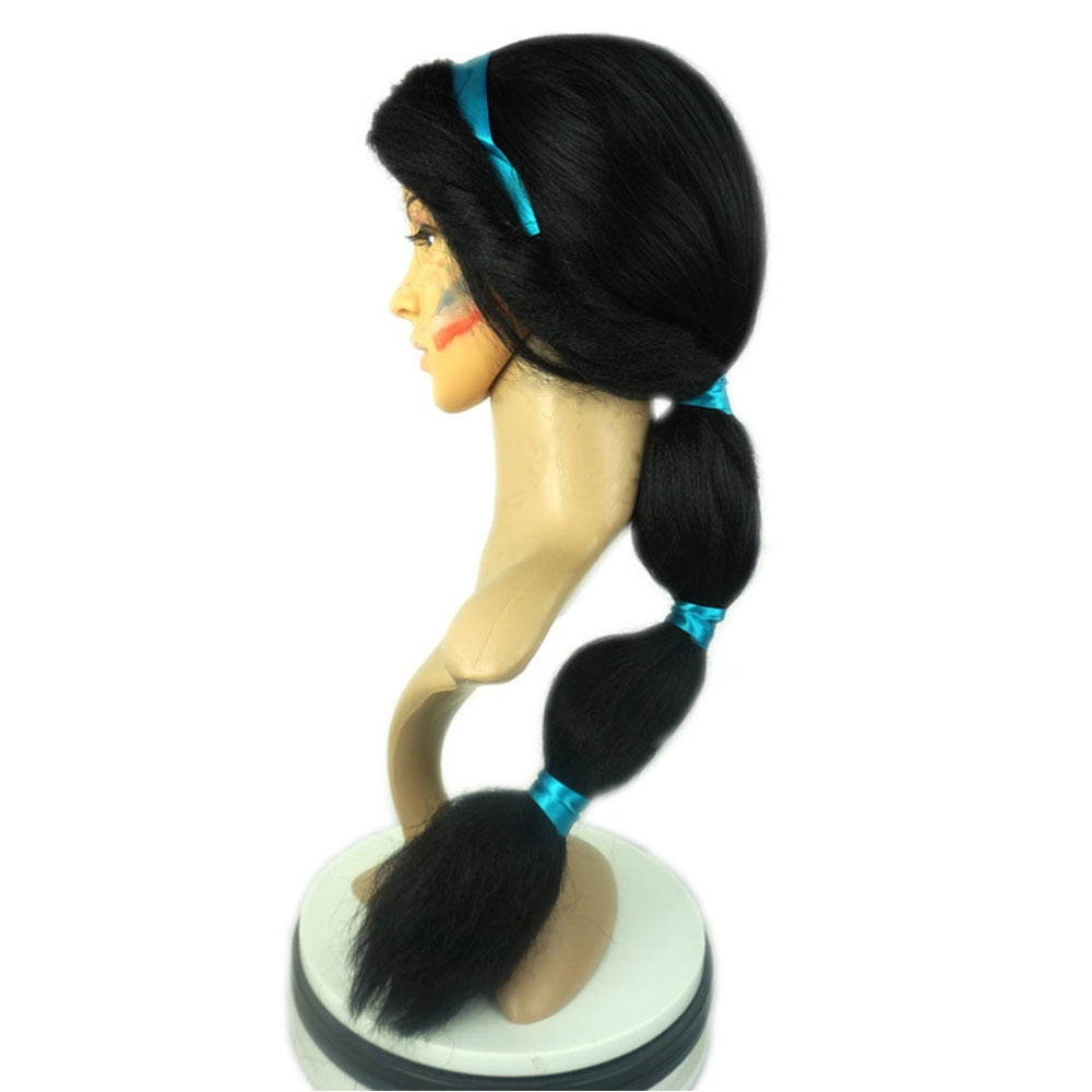 Arabian Princess Wig for Girls Jasmine Braid Cosplay Halloween ...