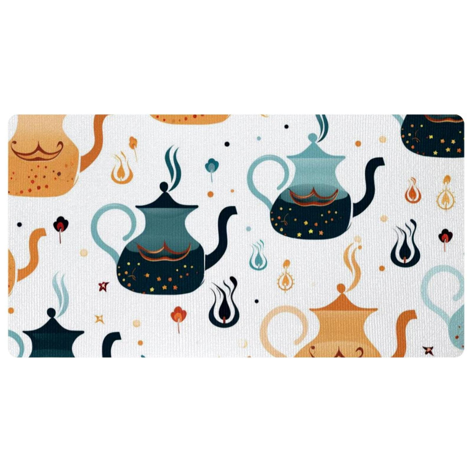 Arabian Tea Kettle Kitchen Rugs Non Skid Kitchen Mats for Floor ...