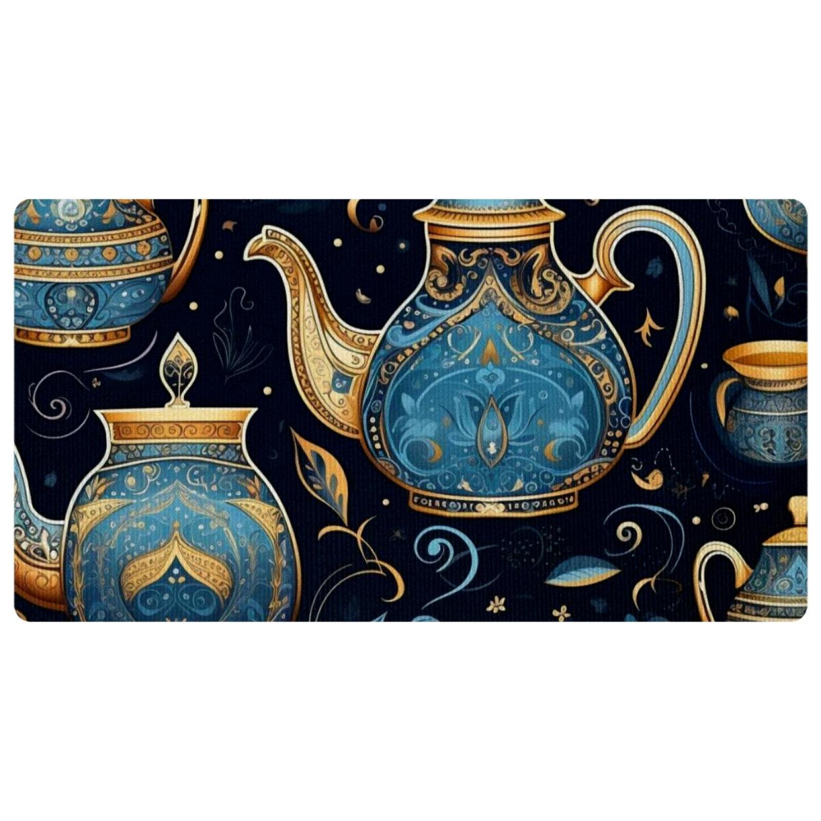 Arabian Tea Kettle Kitchen Rugs Non Skid Kitchen Mats for Floor ...