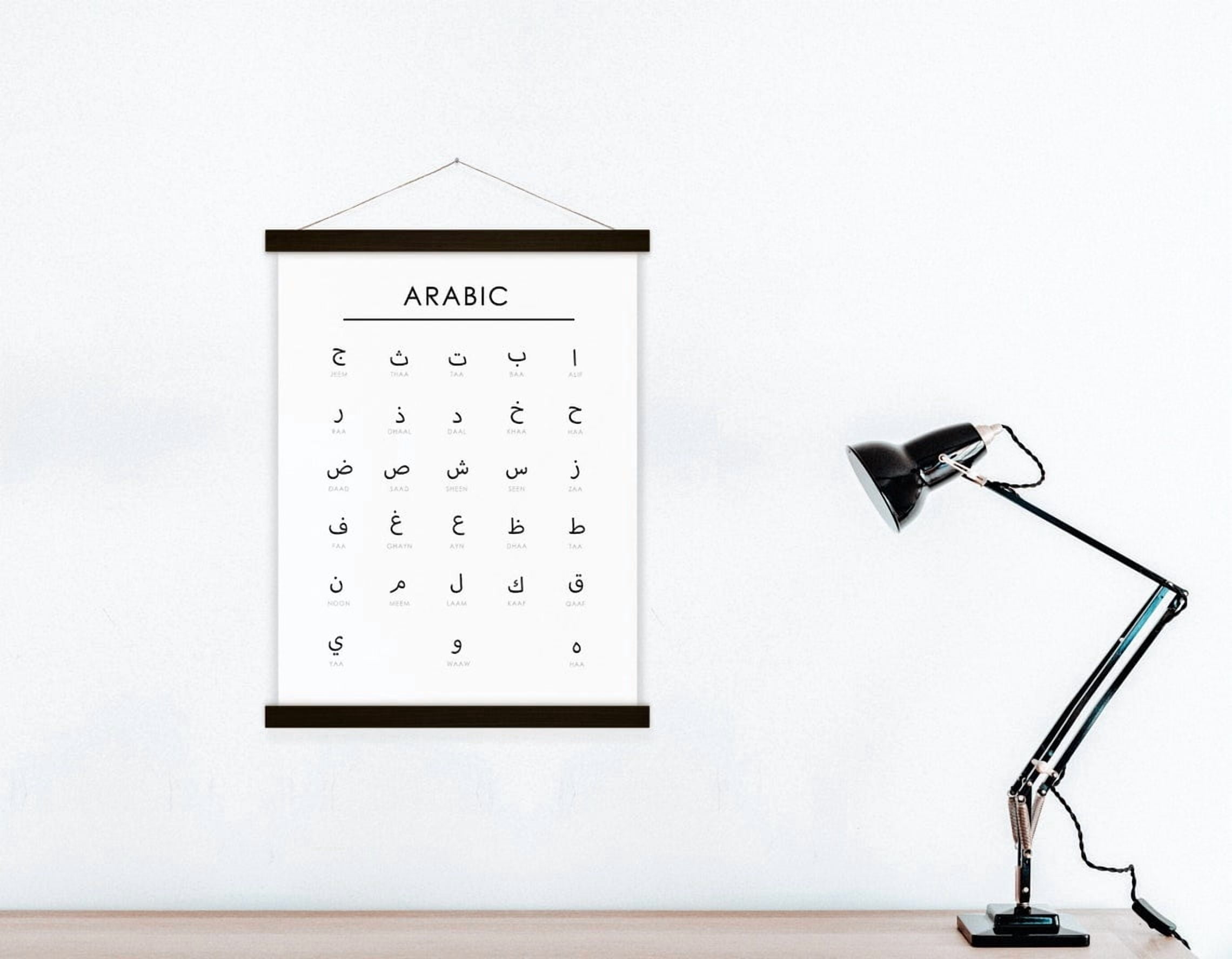 Arabic Alphabet Poster, Letter Chart, Foreign Language, Classroom And ...