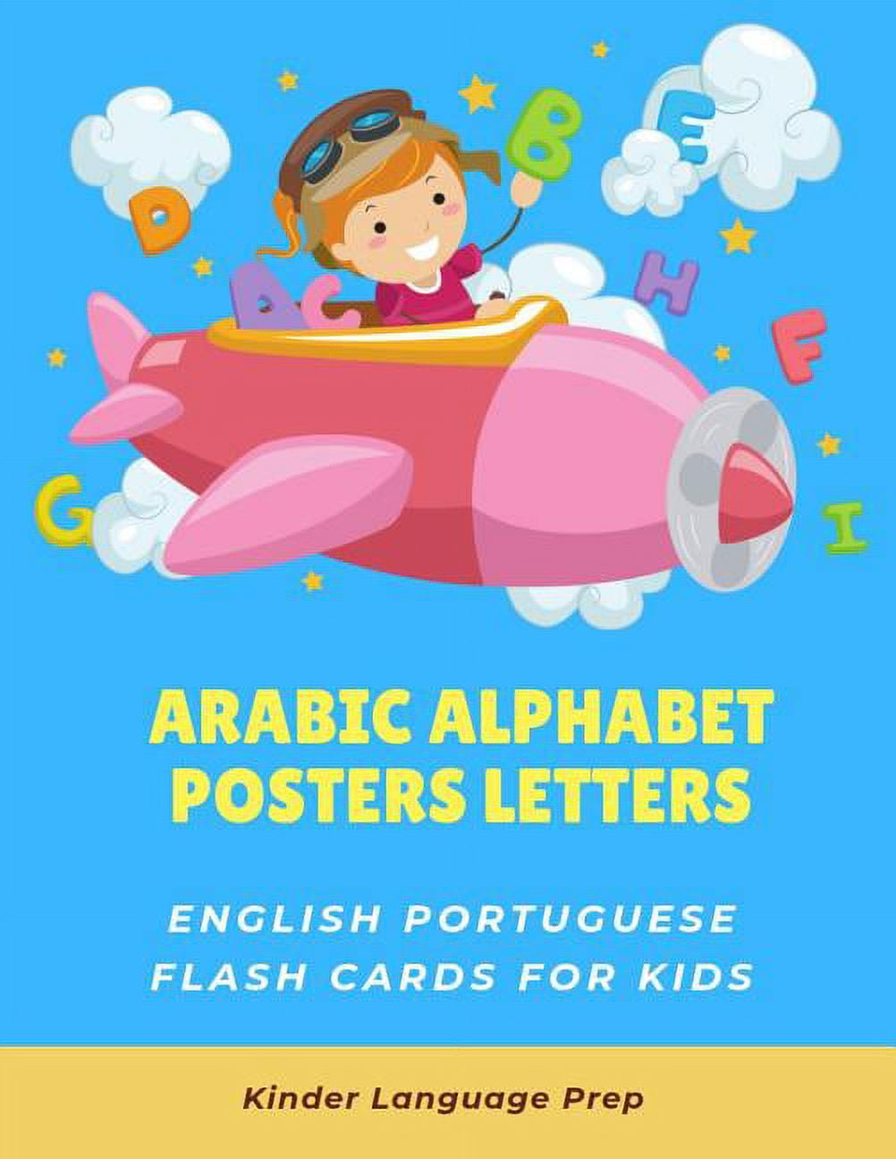 Arabic Alphabet Posters Letters English Portuguese Flash Cards for Kids ...
