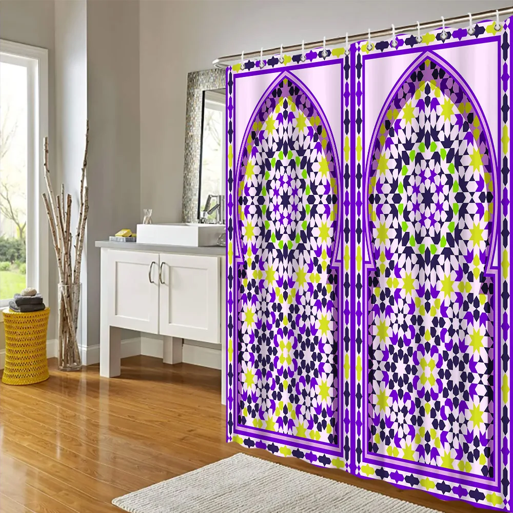 Arabic Arch Morocco Antique Doors Shower Curtain Old Vintage Farm Wood ...