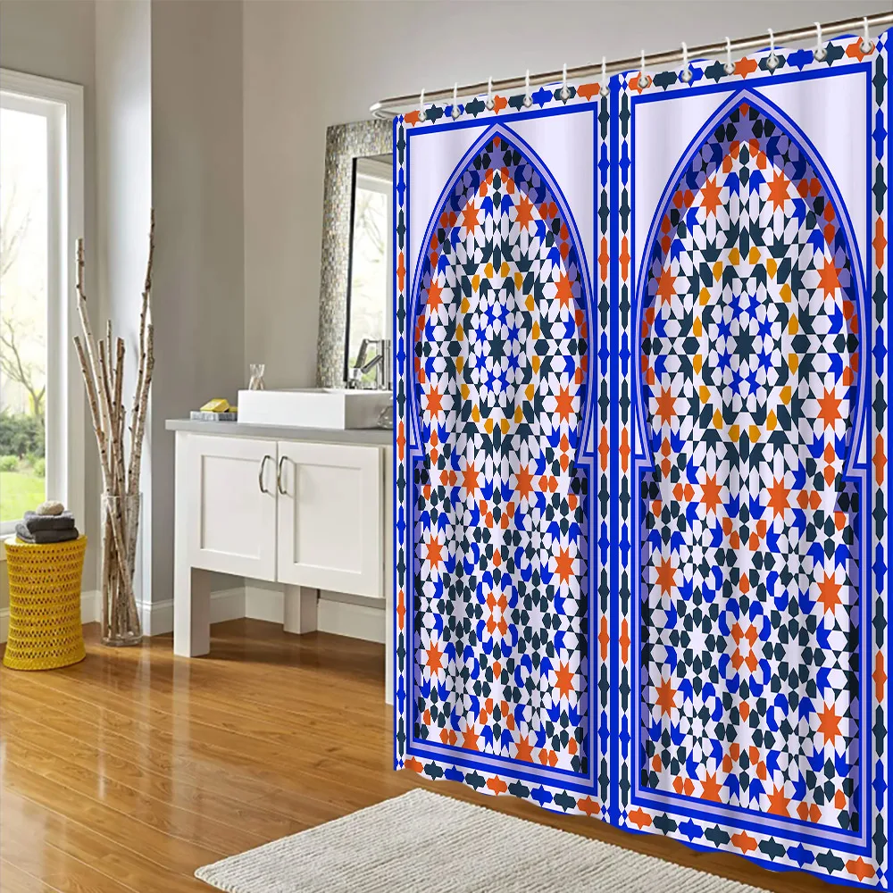Arabic Arch Morocco Antique Doors Shower Curtain Old Vintage Farm Wood ...