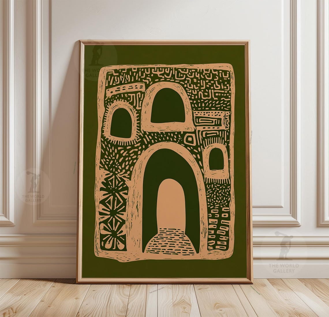 Arabic Arch Poster Geometric Architectural Art Middle Eastern Decor ...