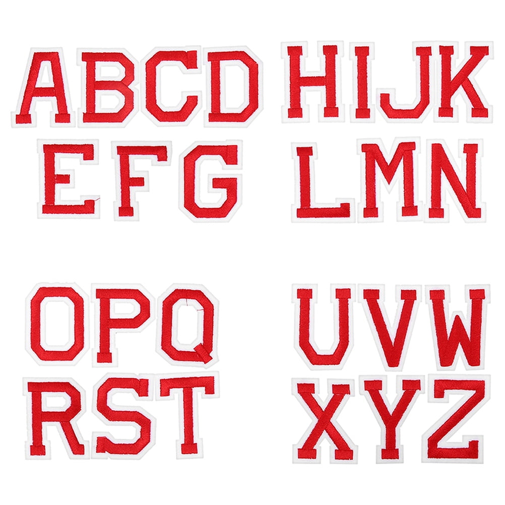 Arabic Decor Letter Decals A-z Alphabet Patches Sequins Jacket Repair ...