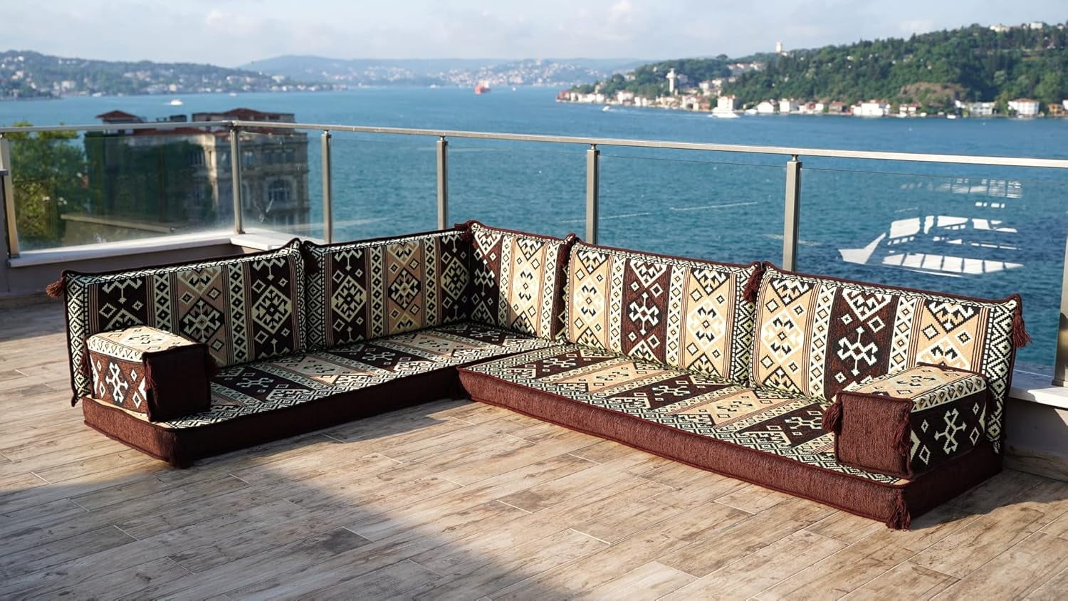 Arabic Floor Seating, Diwan Sofa, L Shaped Turkish Sofa, Floor Cushion ...