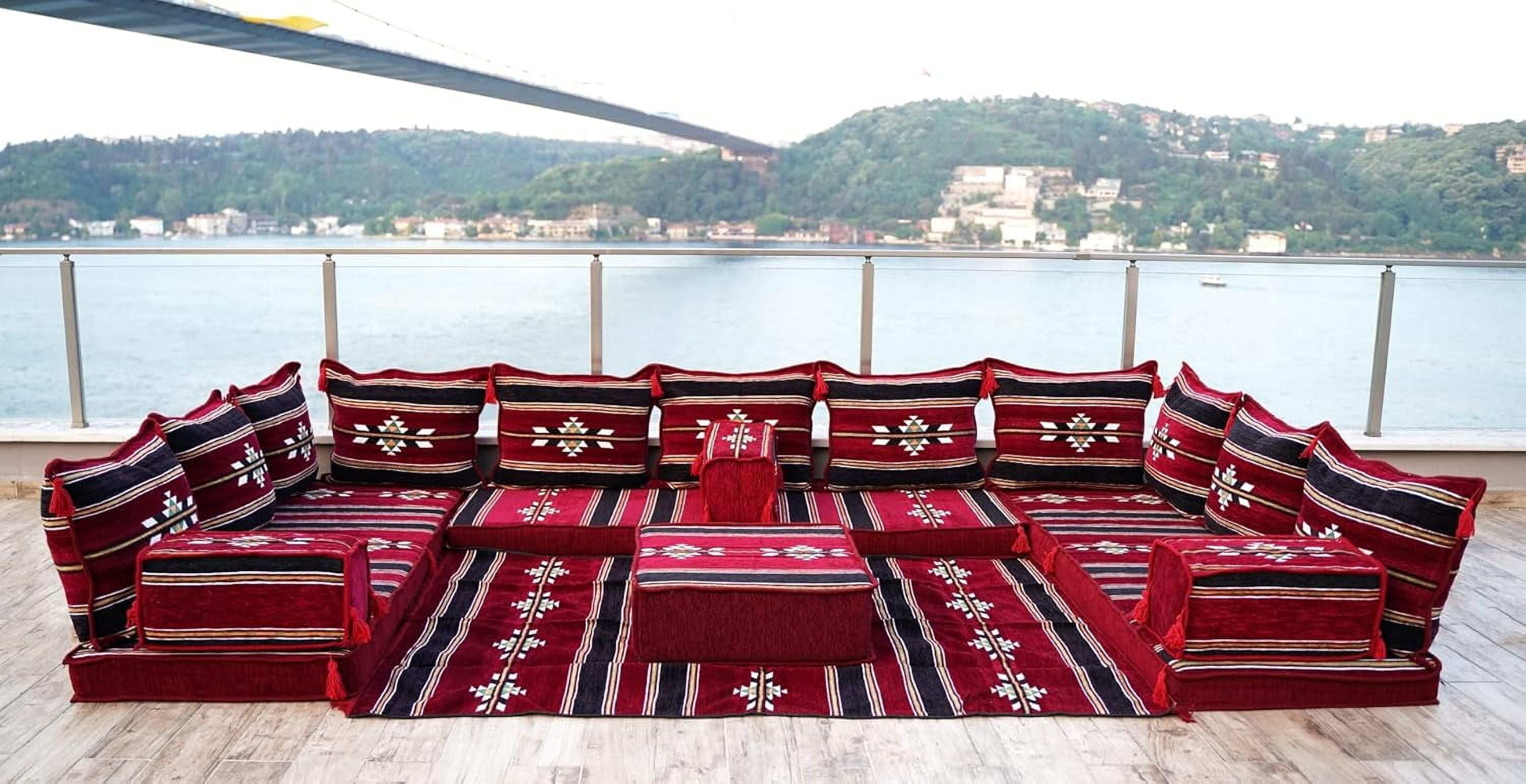 Arabic Floor Seating, Floor Cushion Seating for Adults, Futon Sofa Bed ...