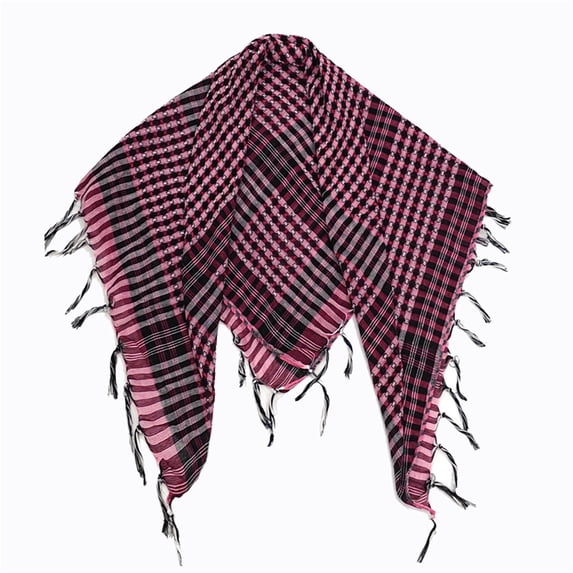 Arabic Shemagh Scarf Classical Checkered Neckerchief Religous Fringed ...