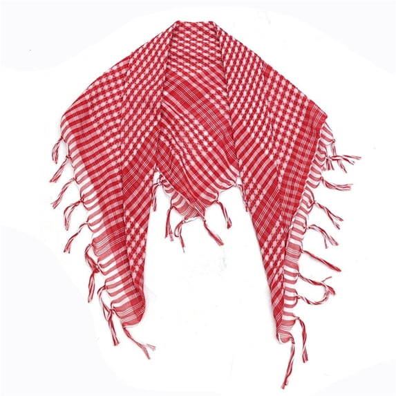 Arabic Shemagh Scarf Classical Checkered Neckerchief Religous Fringed ...