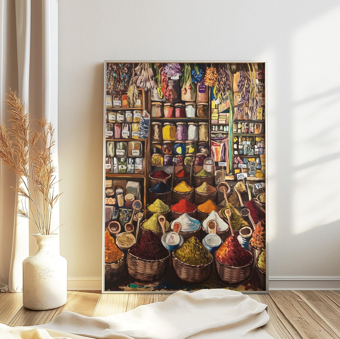 Arabic Spice Market Poster, Middle Eastern Wall Art, Islamic Decor ...