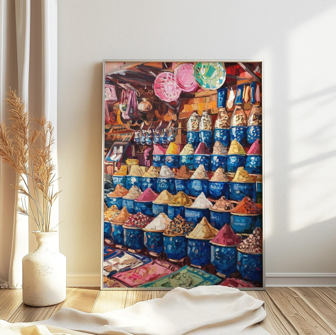 Arabic Spice Market Poster, Middle Eastern Wall Art, Islamic Decor ...