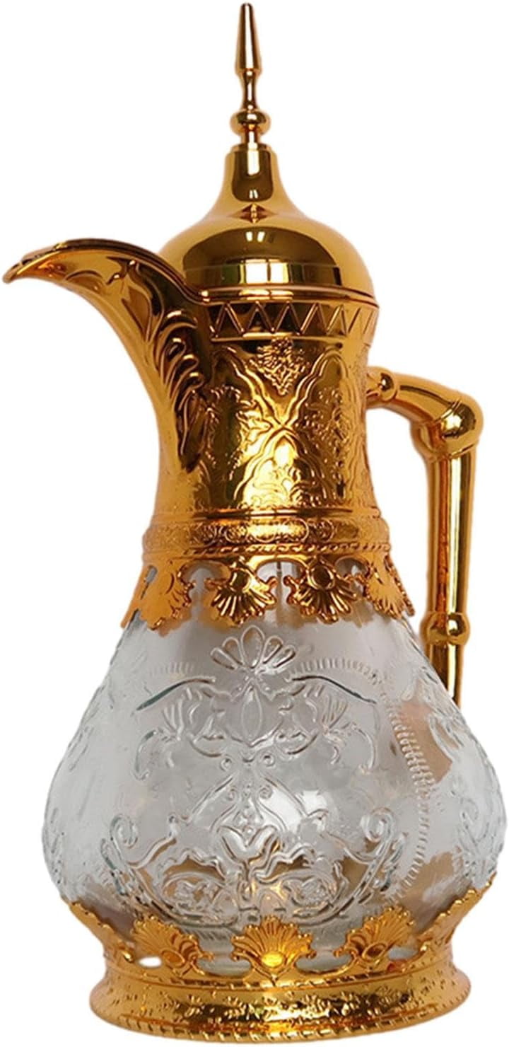 Arabic Style Coffee Pot 1600ml Tea Pot Beverage Pitcher with Rotating ...