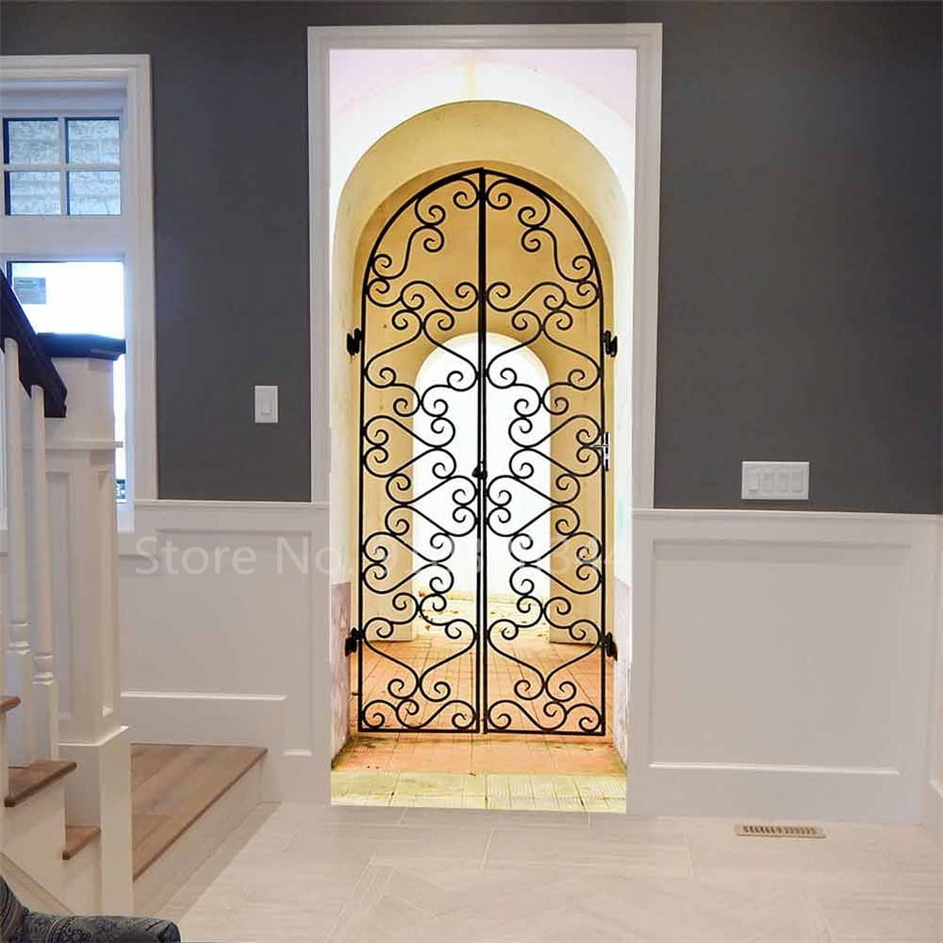 Arabic Style Door Sticker Self Adhesive Wallpaper Living Room Bedroom ...