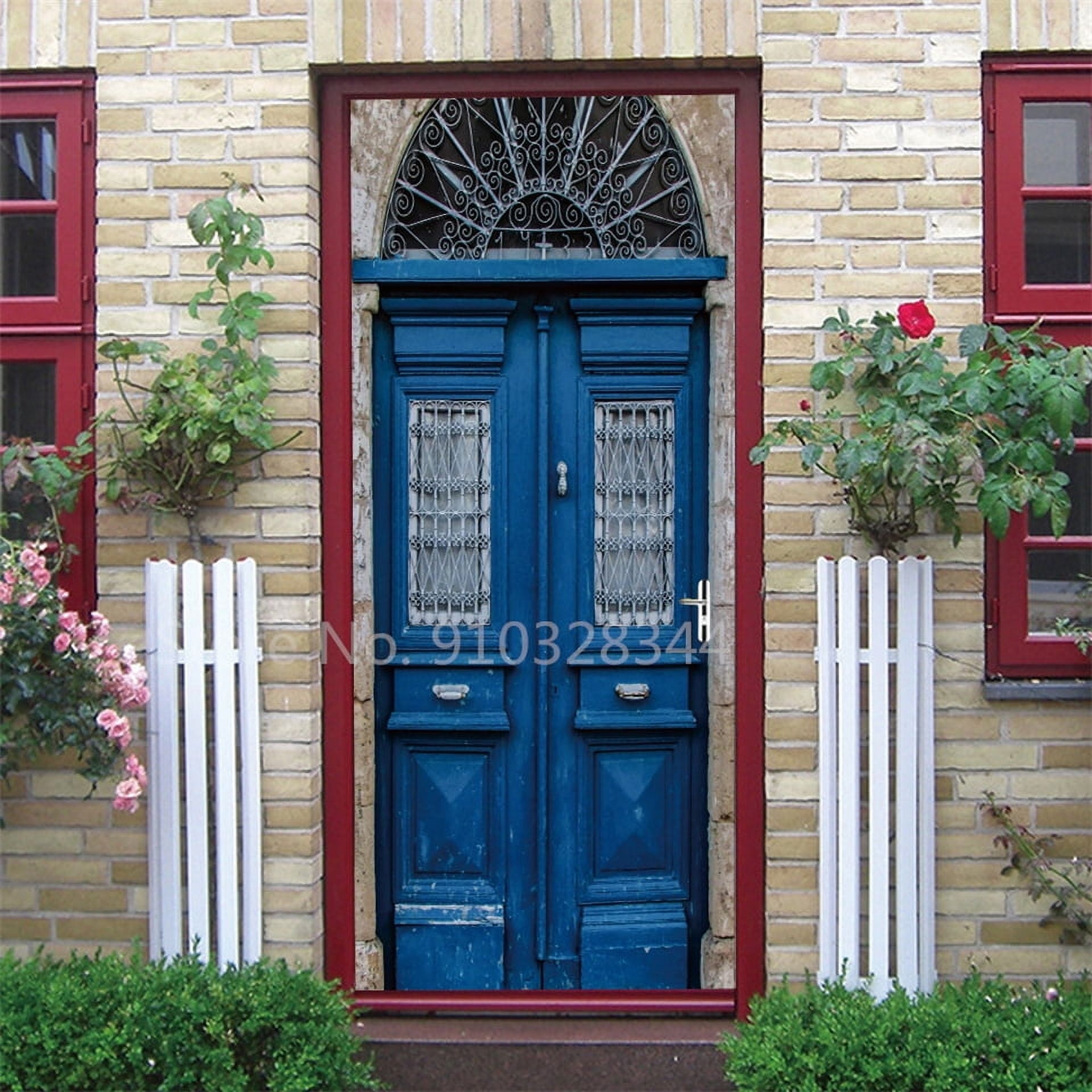 Arabic Style Door Sticker Self Adhesive Wallpaper Living Room Bedroom ...